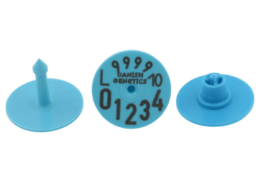 DagEt - smågrisøremærke – Danish Genetics avlsmærke